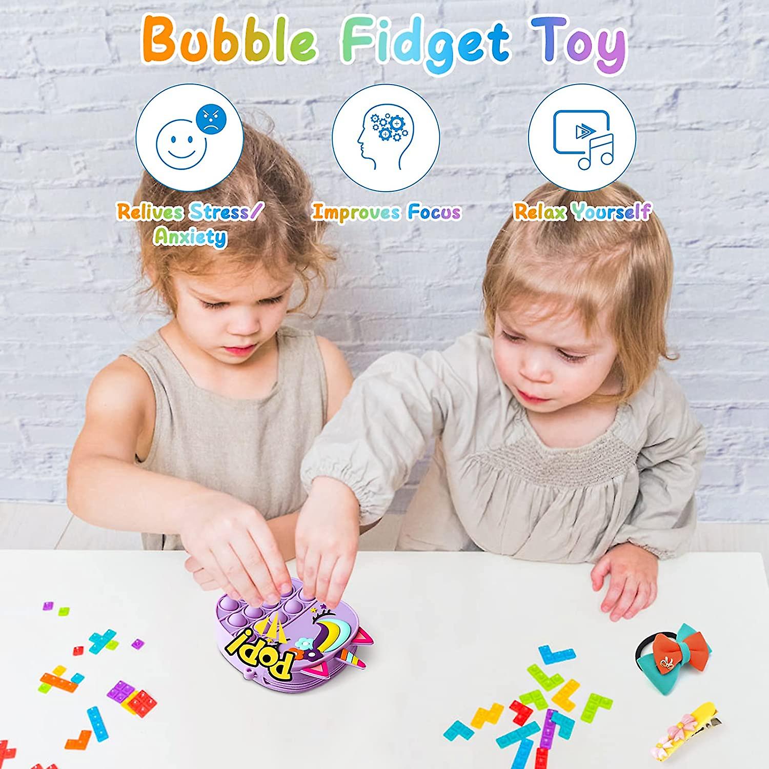 Pop Purse Fidget Shoulder Bags For Girls Women, Pop Bag Lovely Unicorn ...