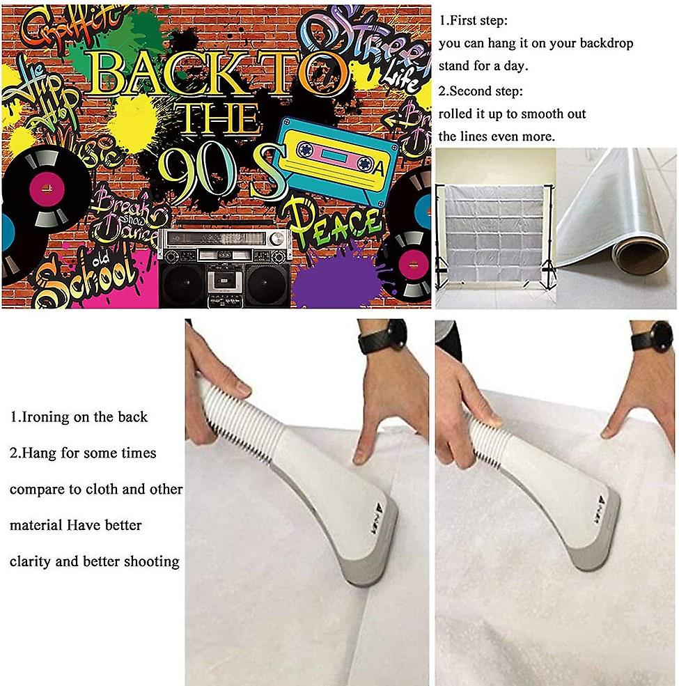 Back to The 90S Themed Party Backdrops Hip Hop Graffiti Retro Wall ...
