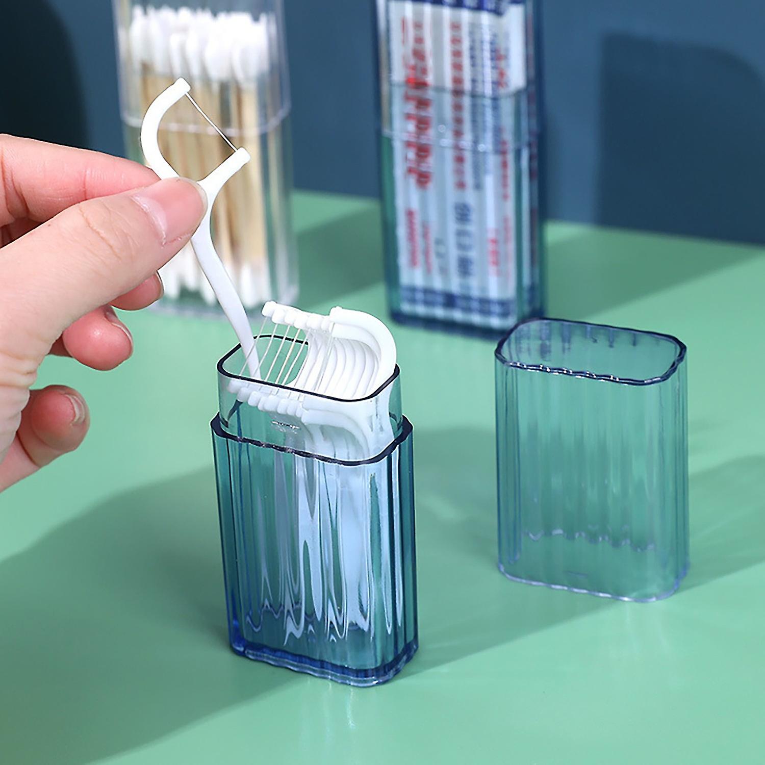 Toothpick Storage Box Portable Transparent Plastic Mini Size Swab ...