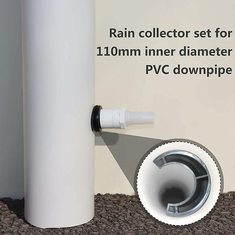 Rainwater Collector For Circular Pipes With Flexible Hose, Rainwater ...