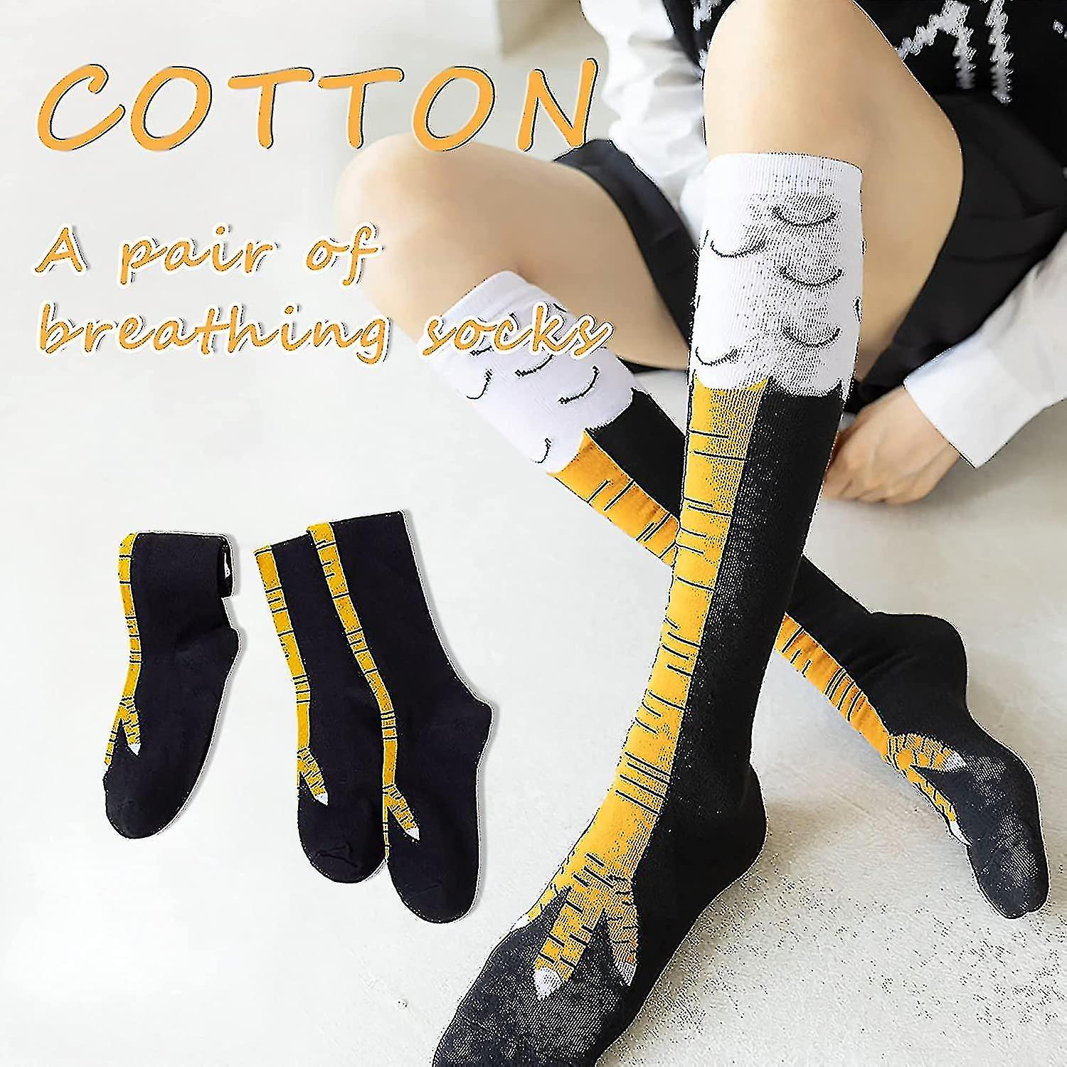 2 Pairs Chicken Feet Socks Novelty Funny Crazy Chicken Legs Socks ...