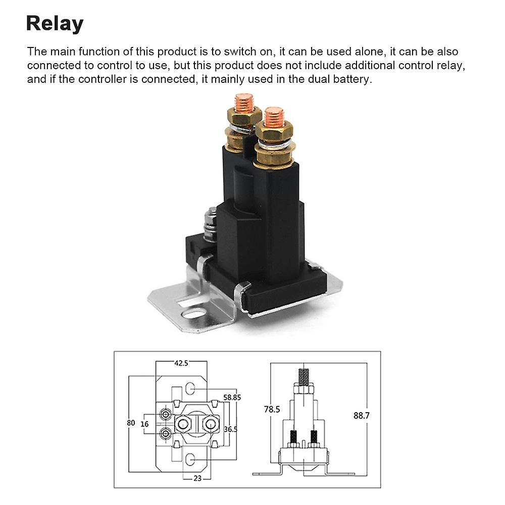 12/24v 500a High Current Relay Intelligent Dual Battery Isolator Switch ...