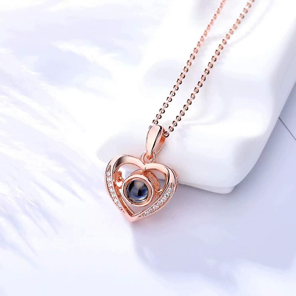 Custom Photo Necklace with Picture Inside Personalized Heart Photo ...