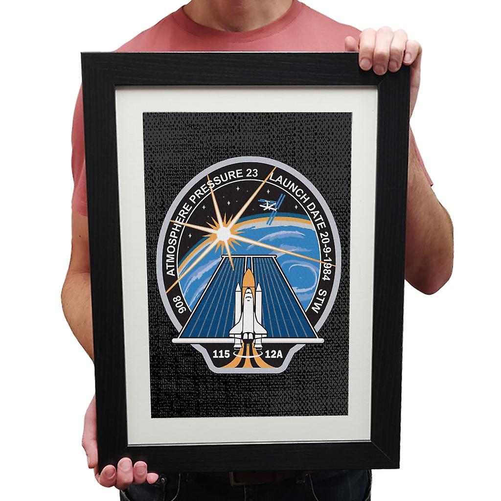 NASA STS 115 Space Shuttle Atlantis Mission Patch Framed Print | Fruugo UK