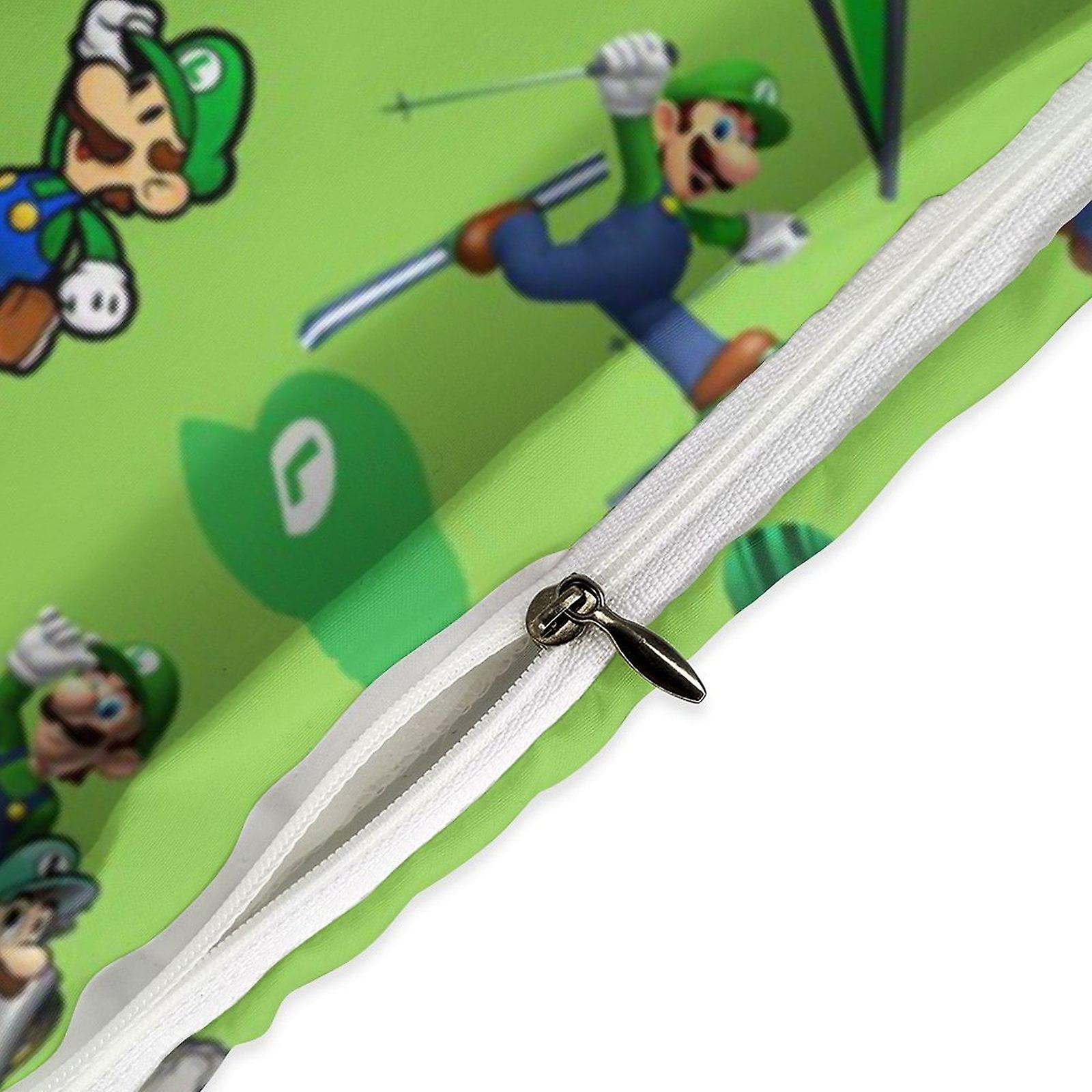 Luigi's Mansion 3 Pcs Bed Sheets Set Breathable Duvet Cover with 2 ...