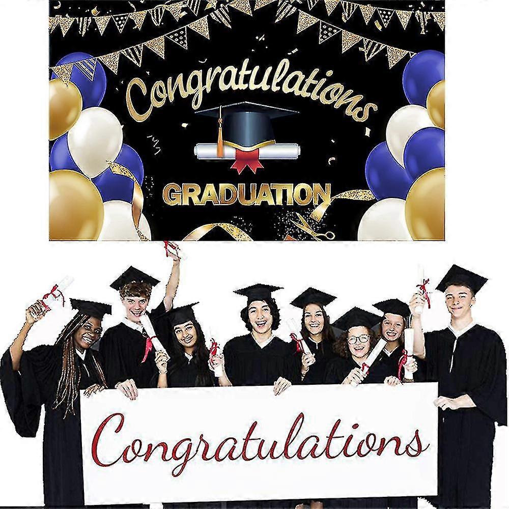 Congratulations Graduation Banner Large Backdrop Photography Prop Wall ...