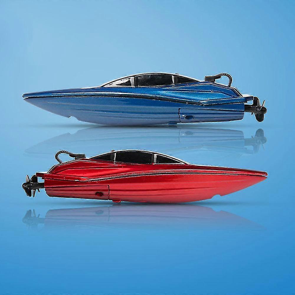 Mini RC Boat 5km/h Radio Remote Controlled High Speed Ship with LED ...