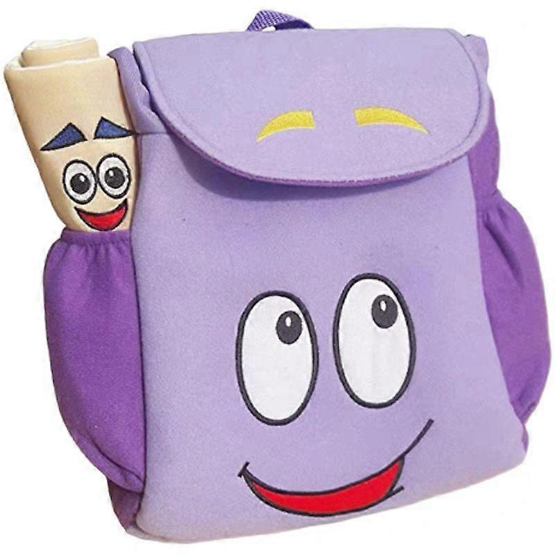 Dora backpack with a love for exploration, Dora map cartoon crossbody ...