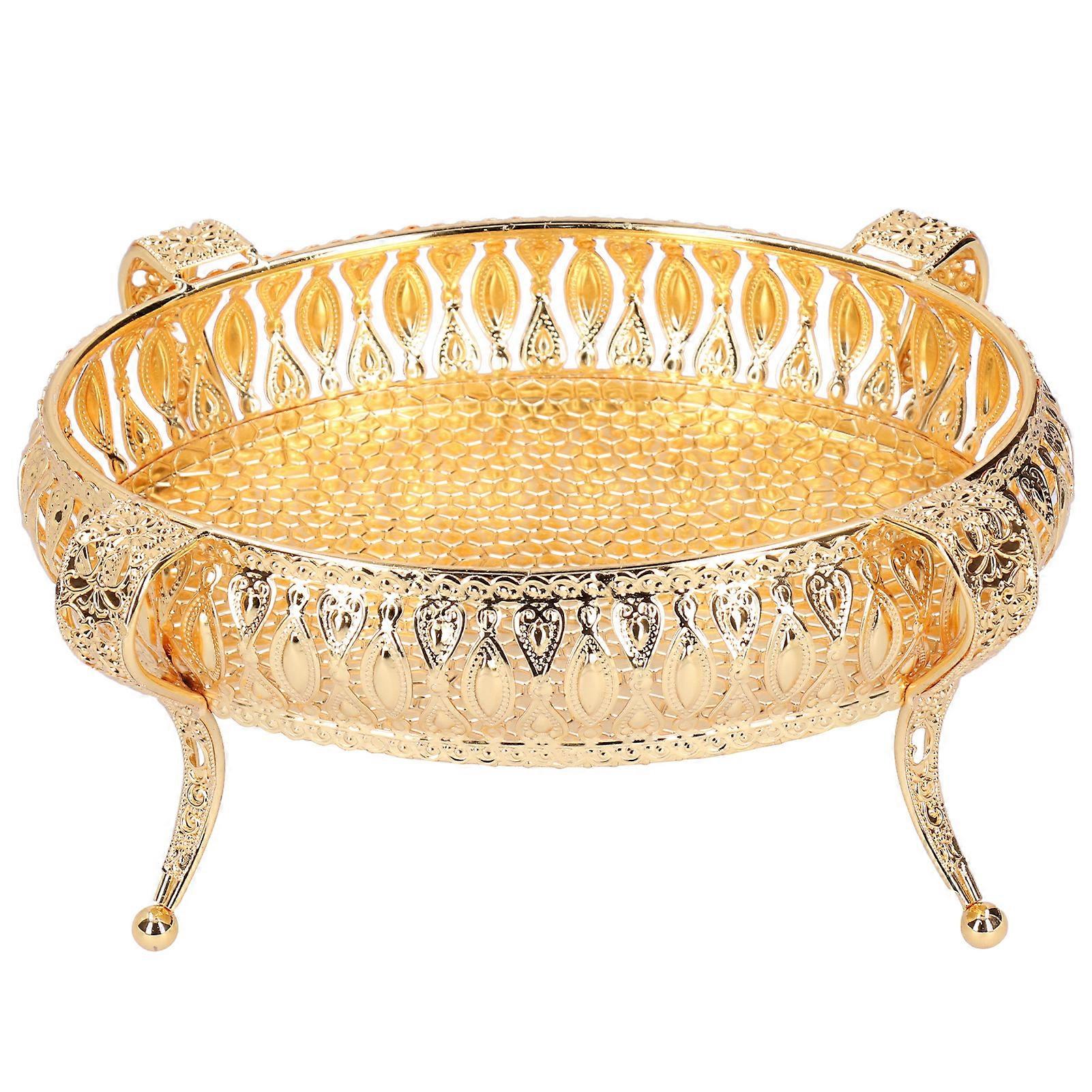 Zinc Alloy Fruit Tray Party Decorative Food Dessert Storage Plate Snack ...