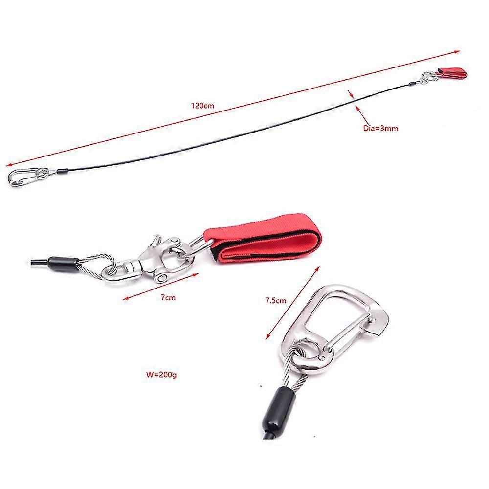 Freediving Lanyard Leash With Scuba Diver Rope For Freediving Dive A ...