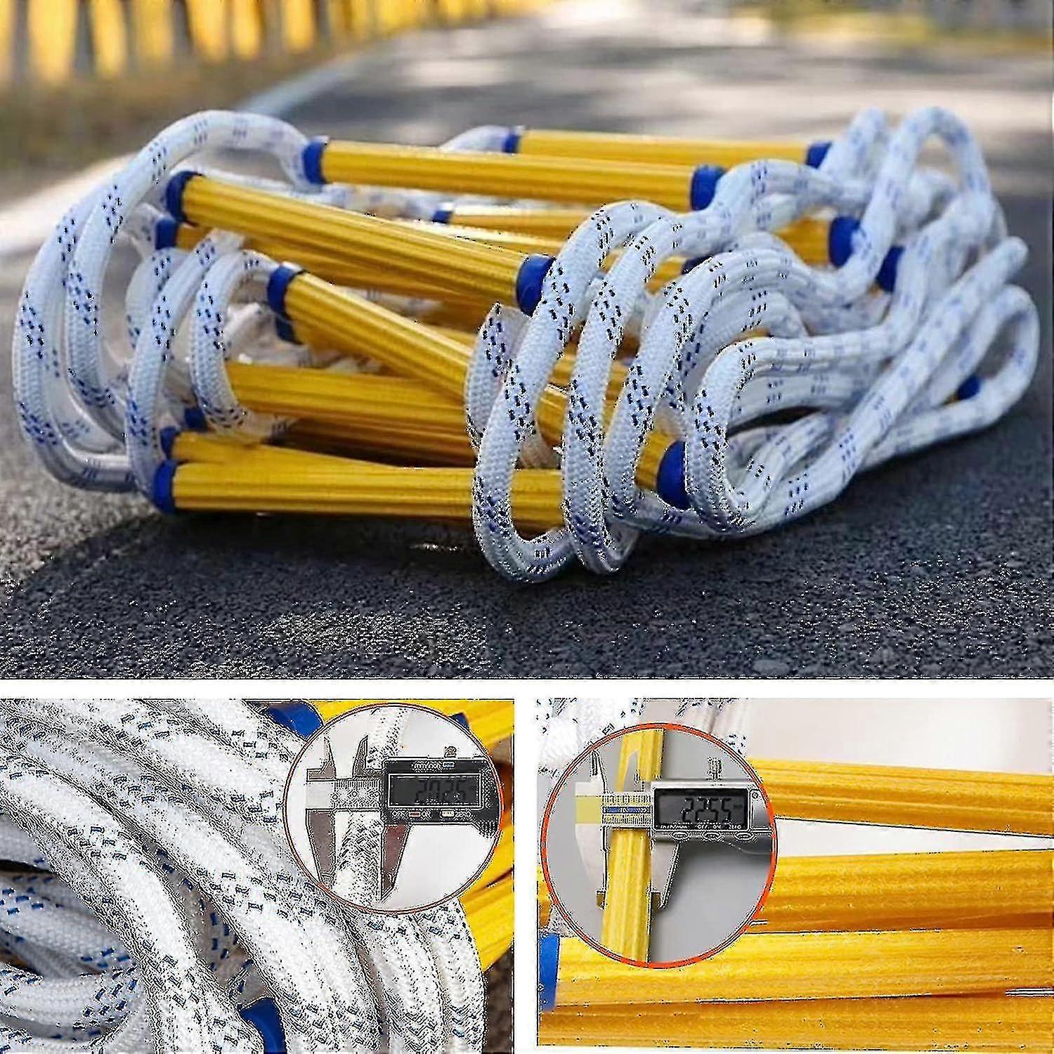 Rope Ladder, 2-5 Floor Escape Safety Ladders Fire Retardant And ...