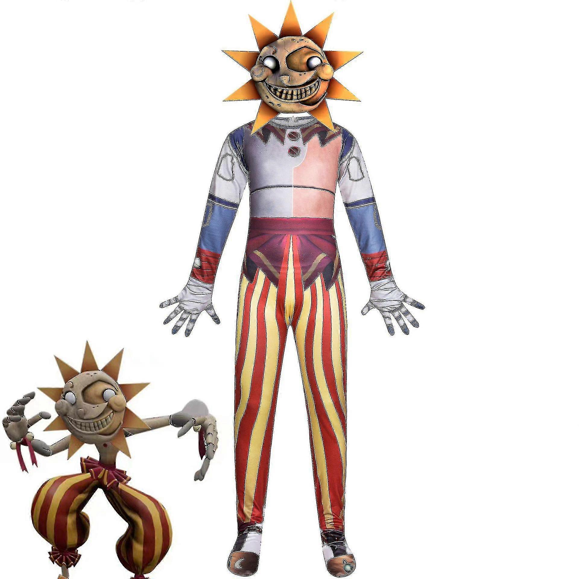Brand New Sundrop And Moondrop Fnaf Costume Kids Anime Jumpsuit Mask ...