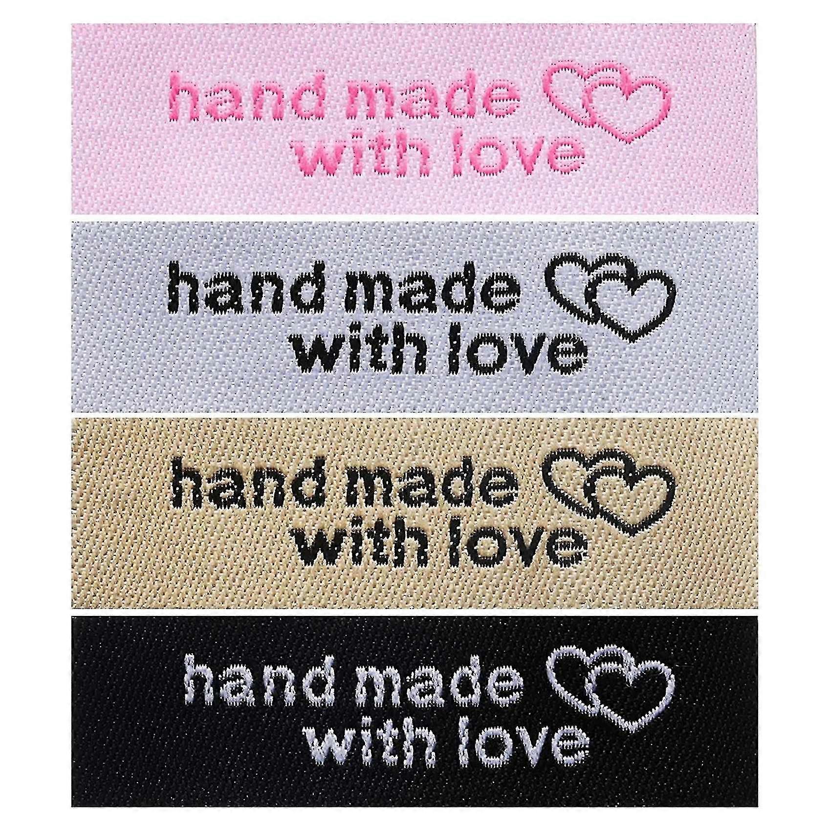 120 Pieces Personalized Sewing Labels Sew On Clothing Labels Handmade ...