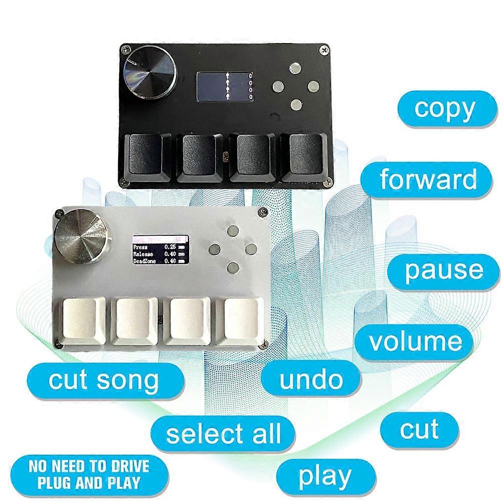 4 Keys Rapid Trigger Magnetic Linear Magnetic Switches Keyboard Knob ...