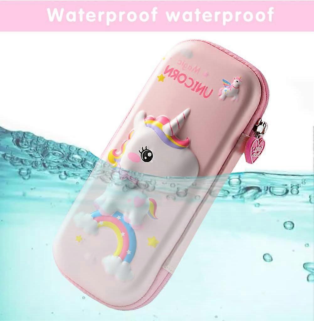 3D Pencil Case for Kids, Waterproof Pencil Box with Compartments Cute ...