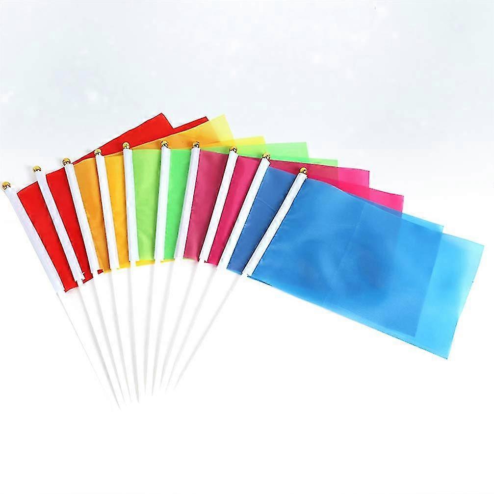 50pcs Solid Flag Small Diy Mini Flags On Stick Handheld Party Flag Flag ...