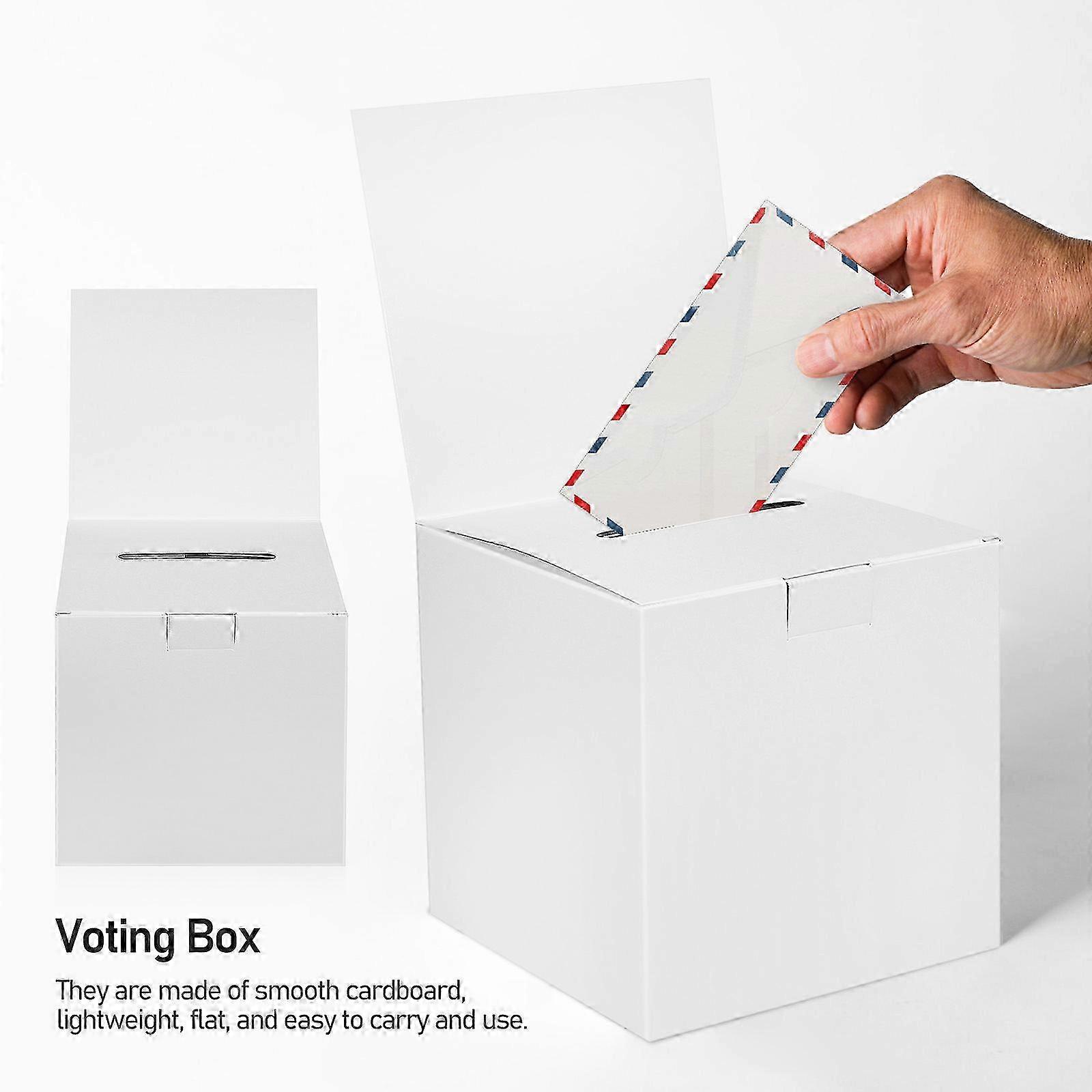 6 Pcs Raffle Boxes Voting Boxes Ballot Boxes Cardboard Boxes Storage ...