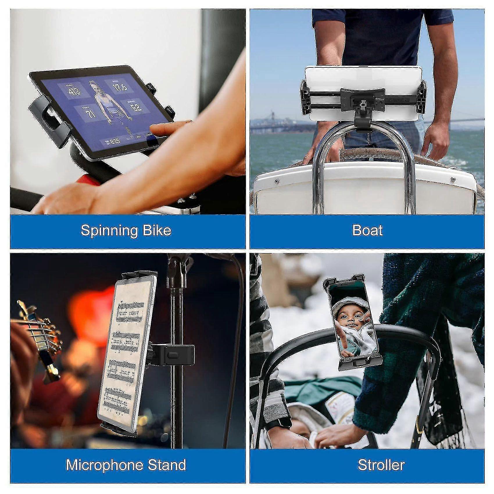 Exercise Bike Tablet Stand - 360degree Adjustable Fitness Treadmill ...