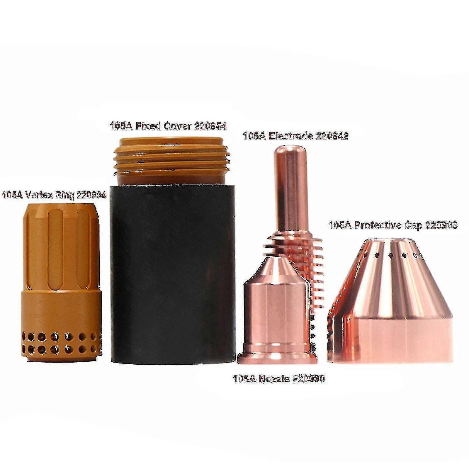 10pcs Set Plasma Torch Electrode For Hypertherm Duramax 220842 105a ...