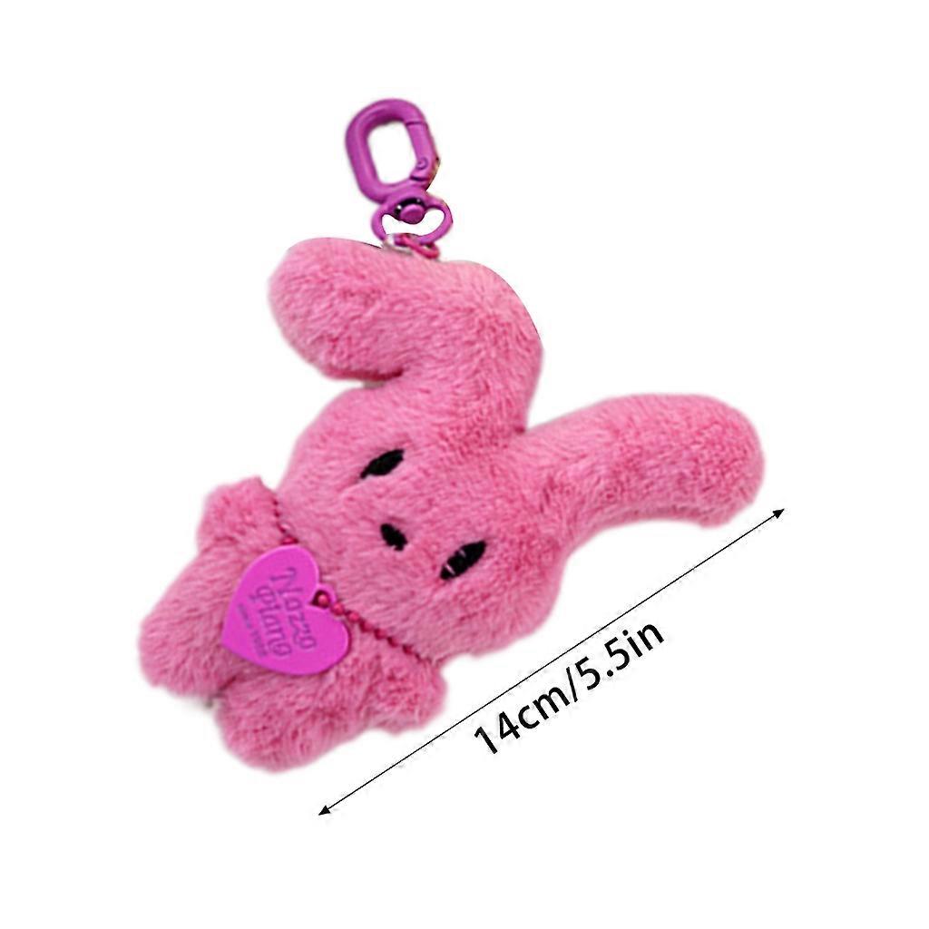 Plush Keychains Bag Pendant Cute Rabbit Shape Backpack Pendant Plush ...