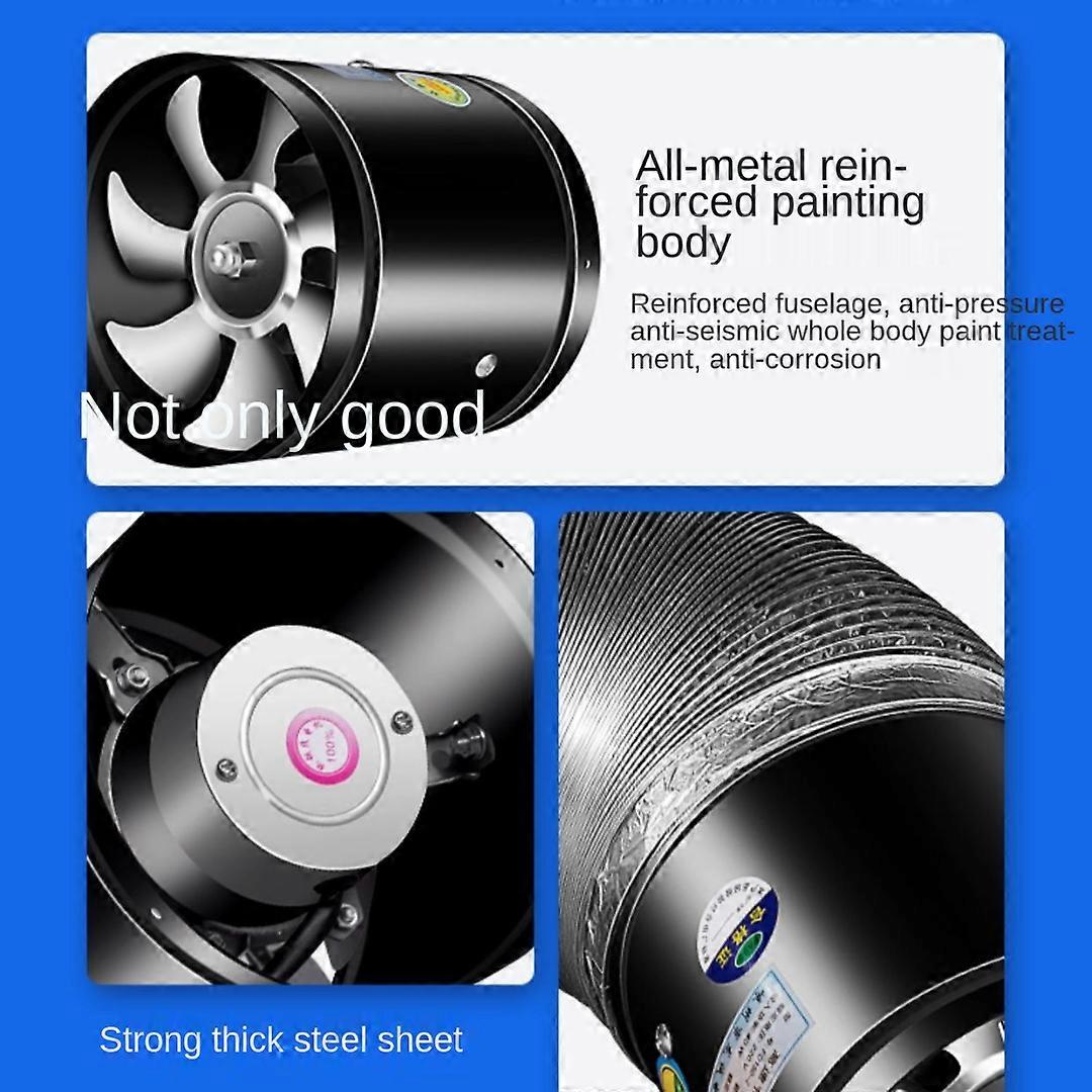 4''6''8'' Pipe Exhaust Fan Air Ventilator Metal Pipe Ventilation ...