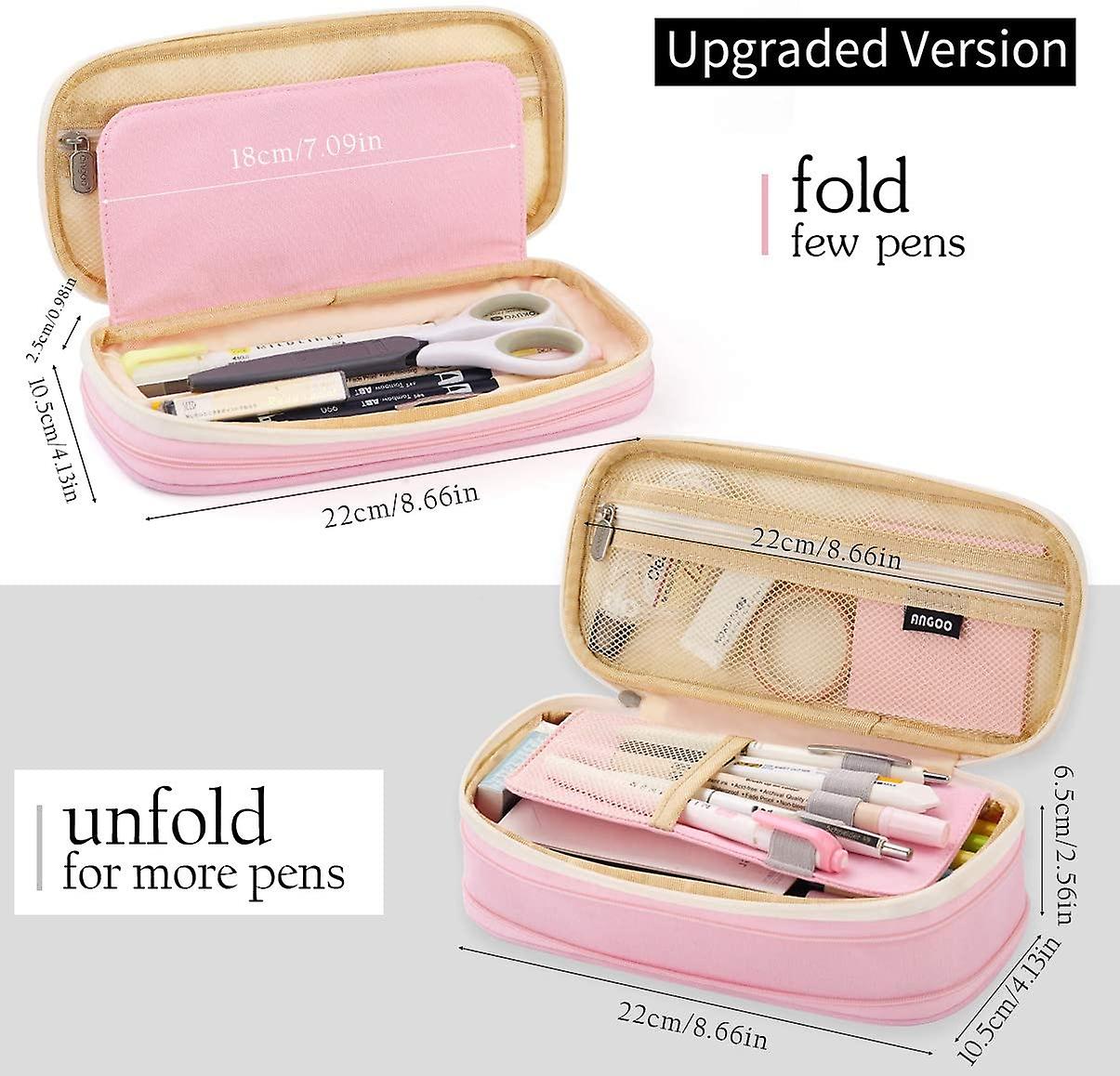 Pencil Case Big Pen Case Office College Large Storage Bag Pouch Holder ...