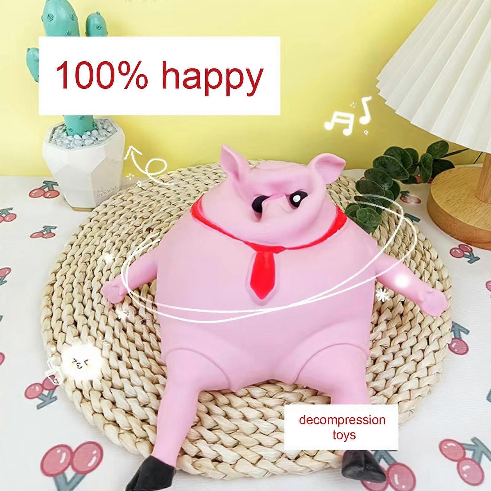 Brand New Pig Decompression Vent Toy, Pig Squeeze Toys Pink Pig Squishy ...