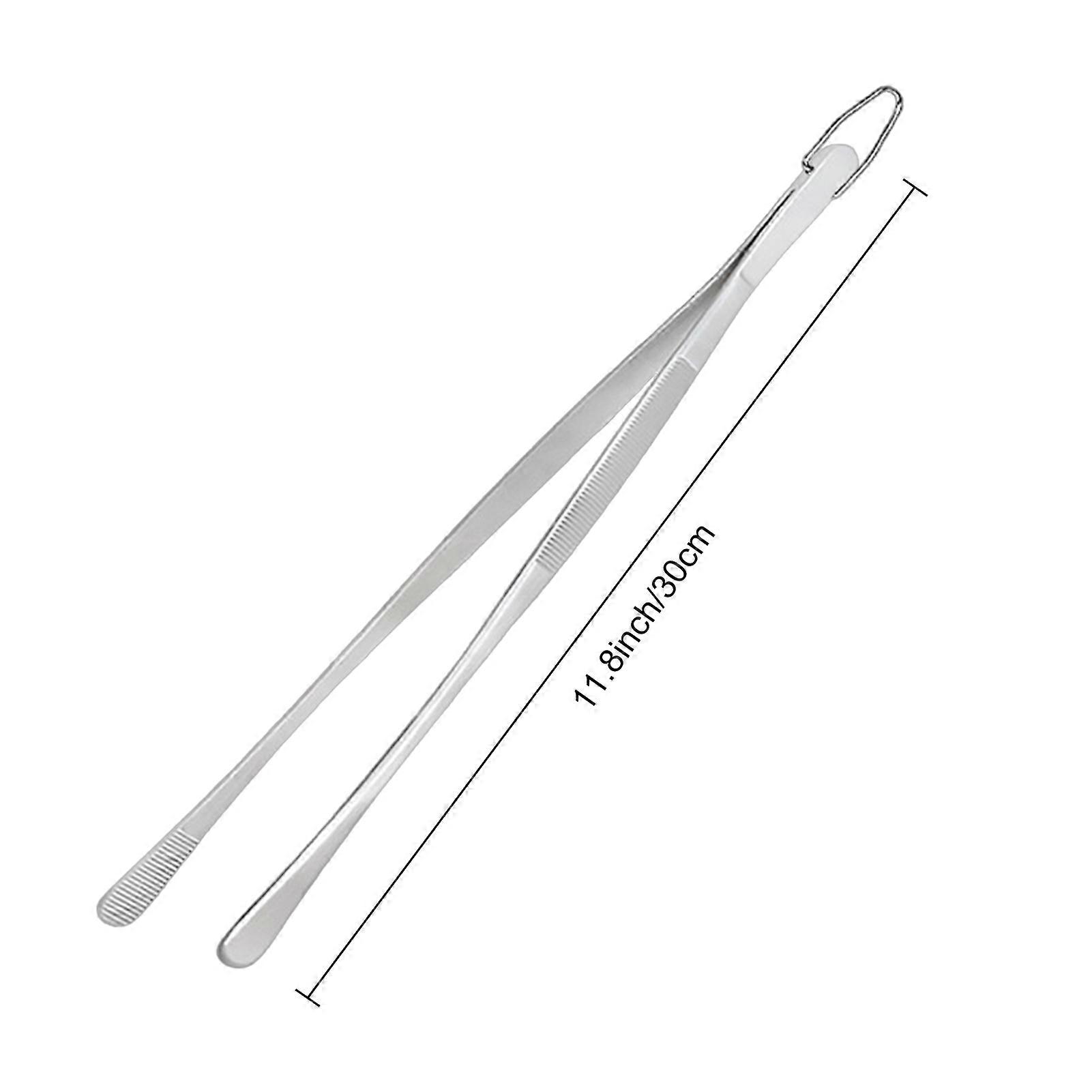 2Pcs Kitchen Cooking Tongs 12 Inch Food Clamp Stainless Steel Fine ...