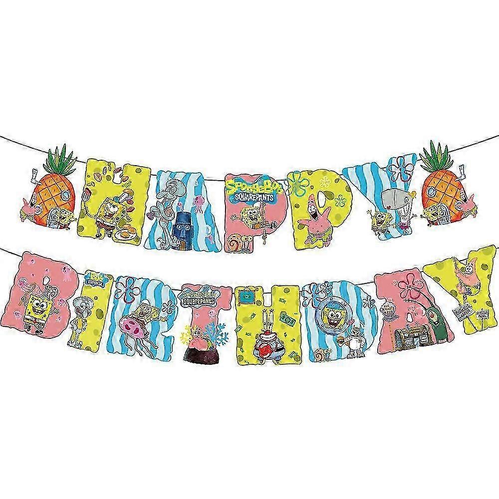 Spongebob Squarepants Theme Kids Cute Birthday Party Baby Shower ...