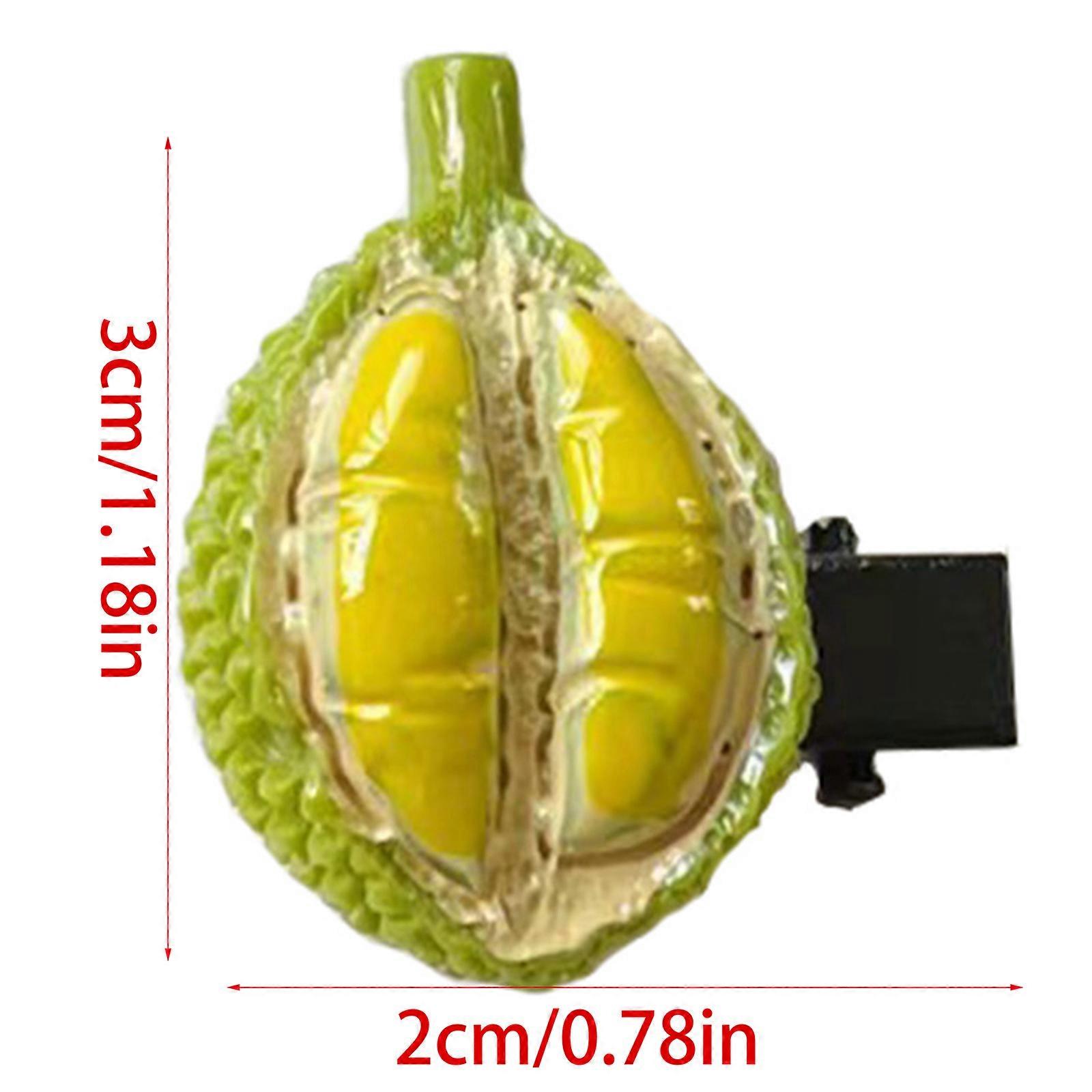 Novelty Durian Hair Clip for Women Girl Fashionable Hair Pin Duckbill ...