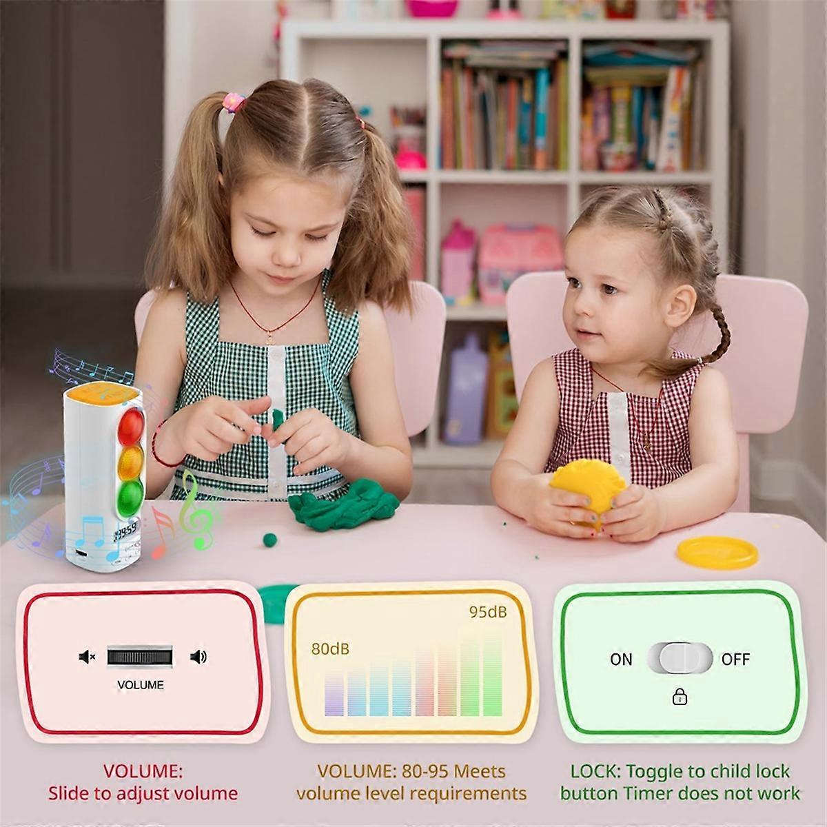 Traffic Light Visual Audio Digital Timer, LCD Display Volume Adjustment ...