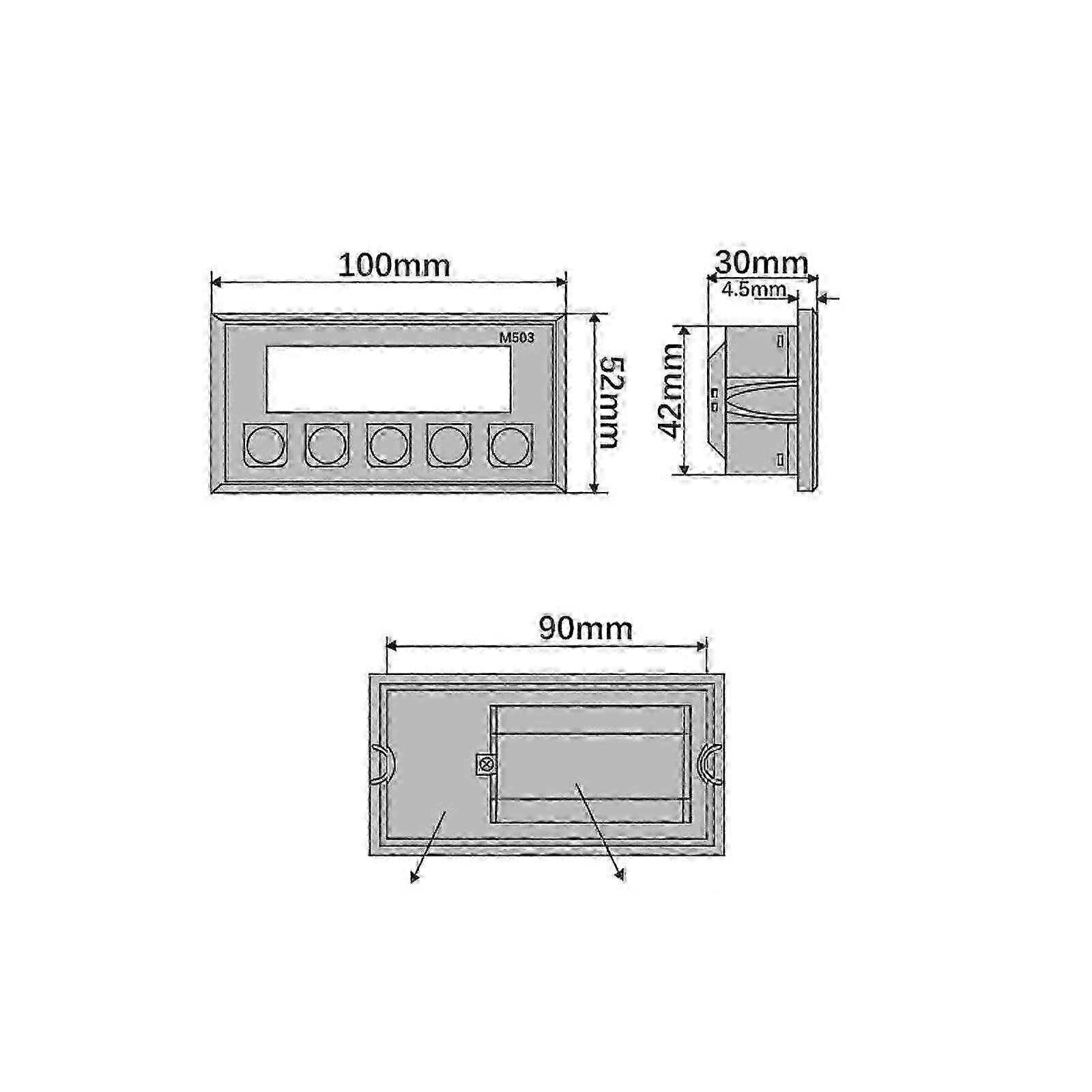 M503 Display Magnetic Scale DRO with 5+5mm Pole Pitch Magnet Tape ...