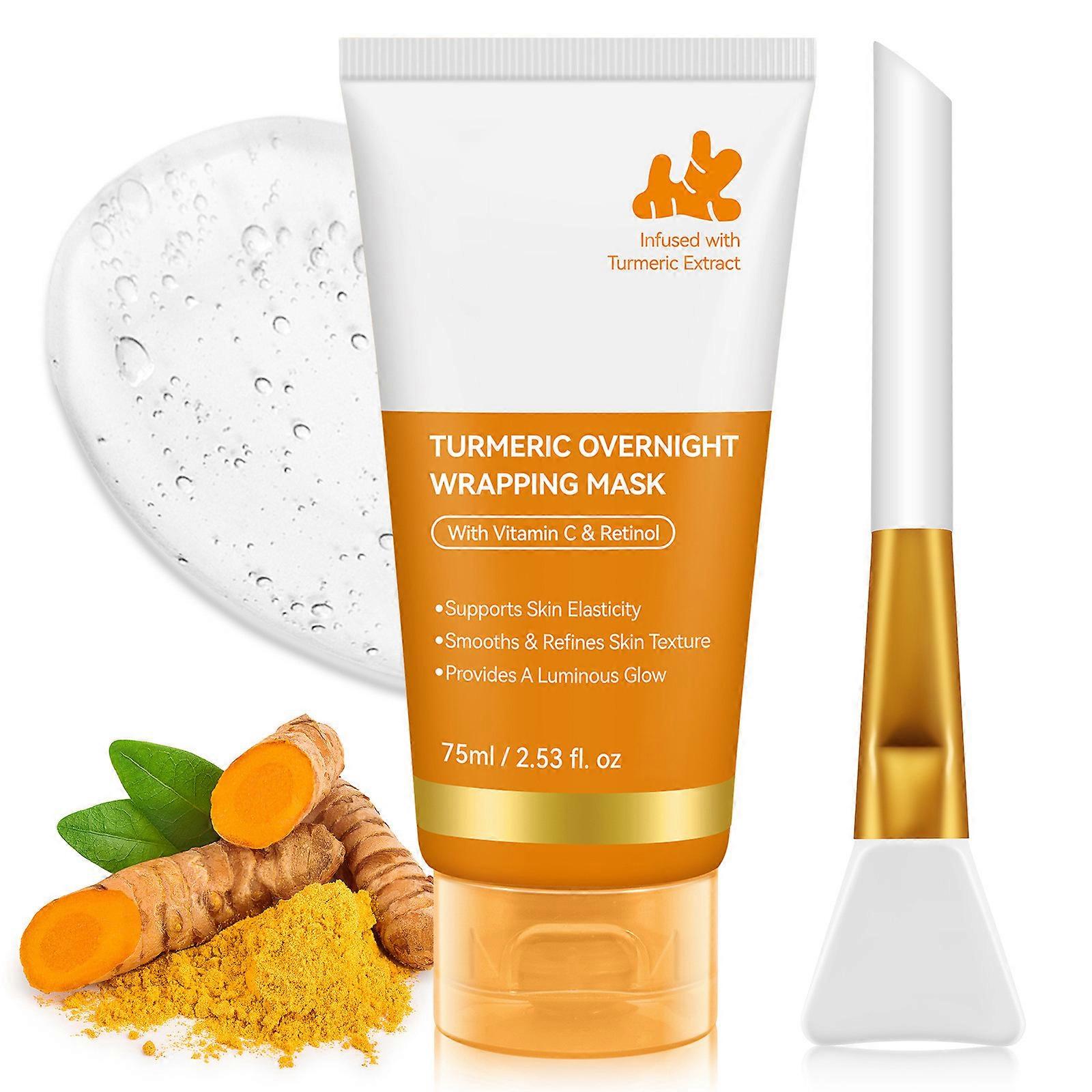 Turmeric Peel-off Mask Gently Exfoliates Deeply Moisturizes Tightens ...