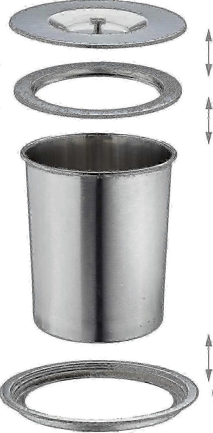 8L Built-in Stainless Steel Worktop Bin, an Organic Waste Bin with Lid ...