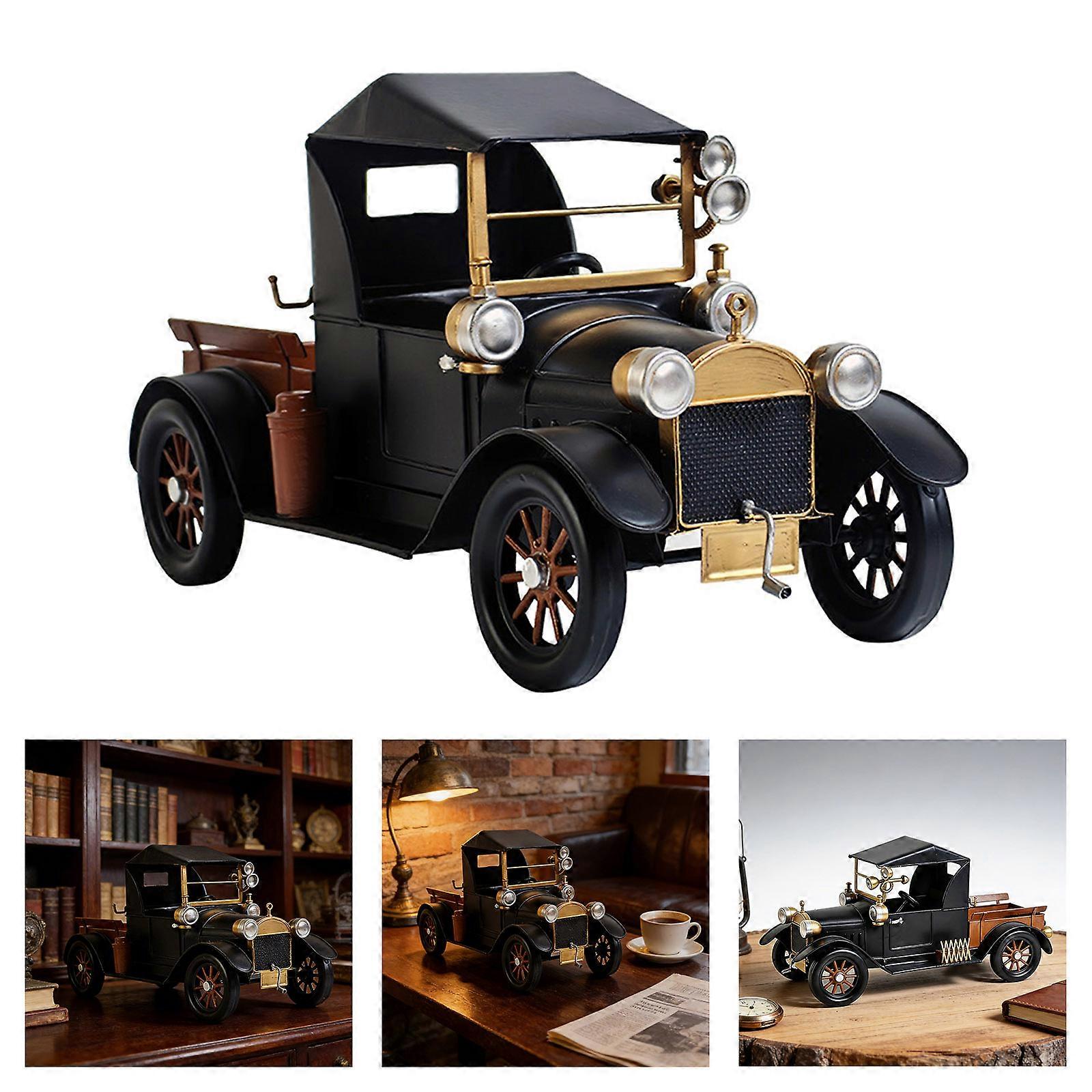 Metal Antique Vintages Car Model Desktop Ornament Home Decors Handmade ...