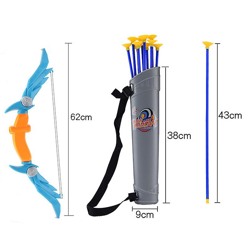 Kids Shooting Outdoor Sports Toy Bow Arrow Set Plastic Toys For Children Outdoor Funny Toys With ...
