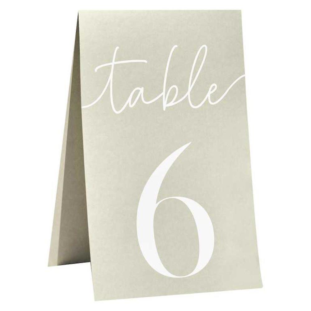 Sage Green Card Table Numbers | Wedding Tent Fold Decorations x 12 ...