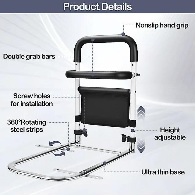Safety Bed Rail for Elderly Adults Folding Bed Assist Rail with Handle ...