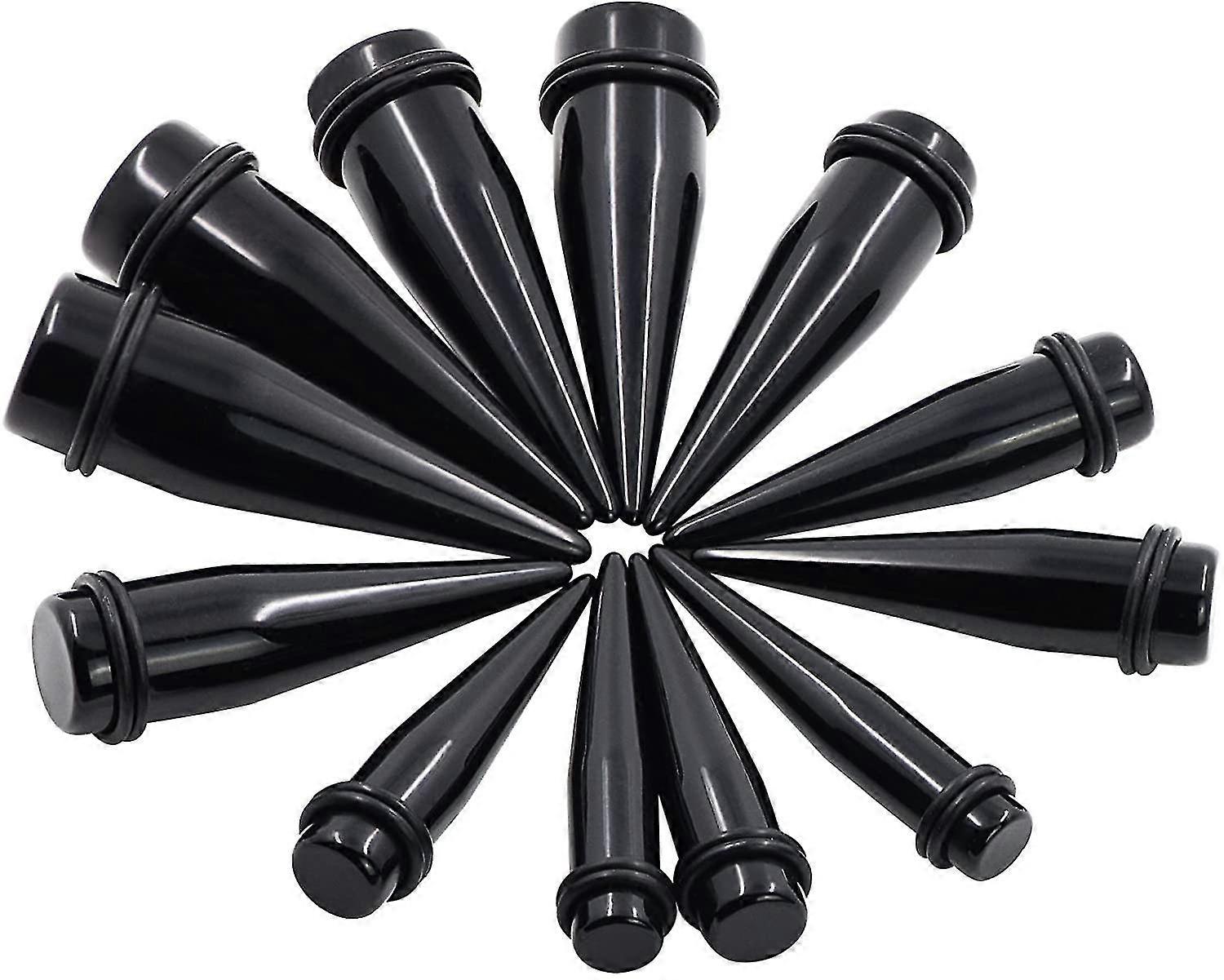 24pc Big Gauges Kit Ear Stretching 00g-20mm Acrylic Taper Plug Tunnels ...