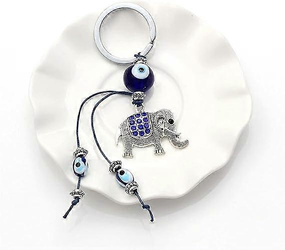 Elephant Keychains,Bling Crystal Little Animal Elephant Keyrings,Silver ...