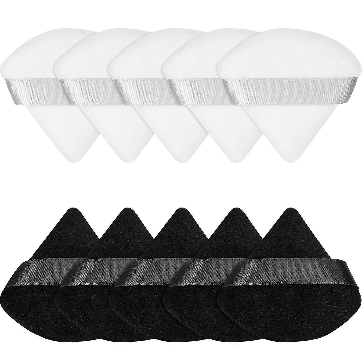 10 Pieces Pure Powder Puff Face Triangle Soft Makeup Powder Puff for ...