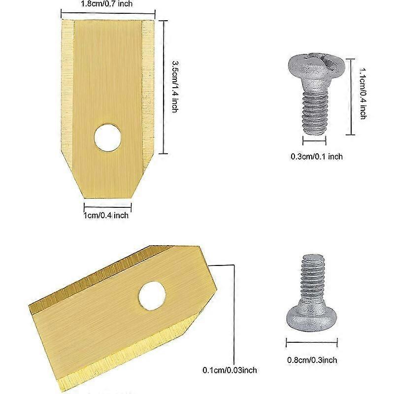 Titanium Knife Blades 30 x Robot Lawn Mower Replacement Blades for All ...