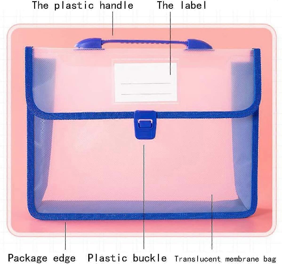 A4 Plastic File Folder, 3 Pcs Transparent Folder Document Holder ...