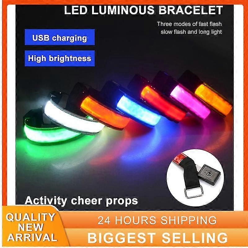 Outdoor Led Night Run Light Luminous Flashing Usb Safety Reflective Warning Light | Fruugo UK