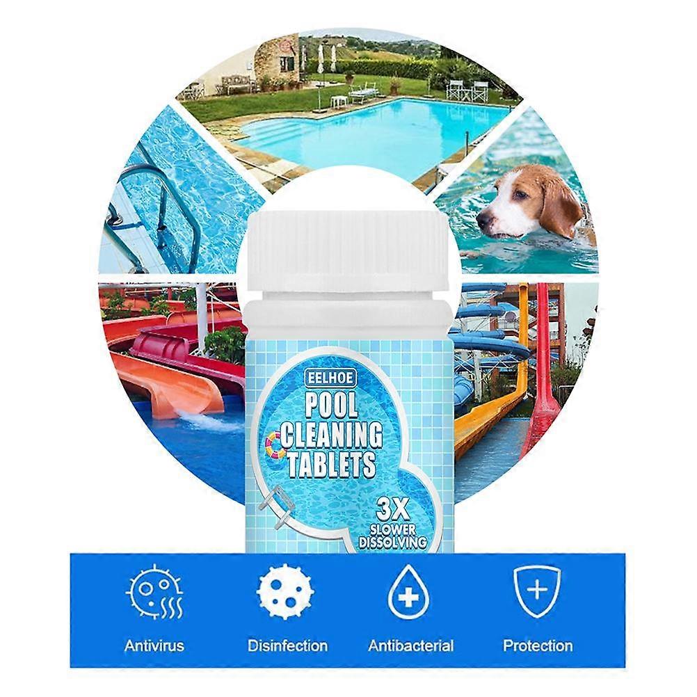 Chlorové tablety pro bazén, 100ks chlorové tablety do vířivky, chlórové ...