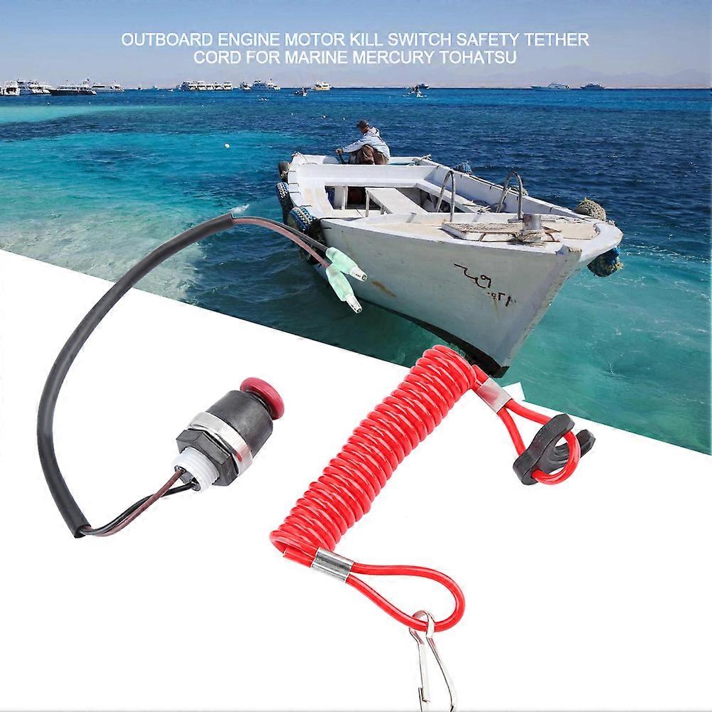 Outboard Engine Motor Kill Switch Safety Tether Cord for Marine Mercury ...