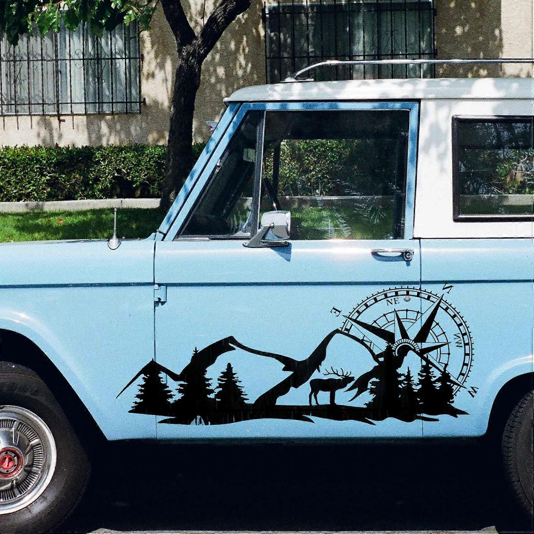 RV Motorhome Universal Body Sticker DIY Compass Navigation Animal Decal ...