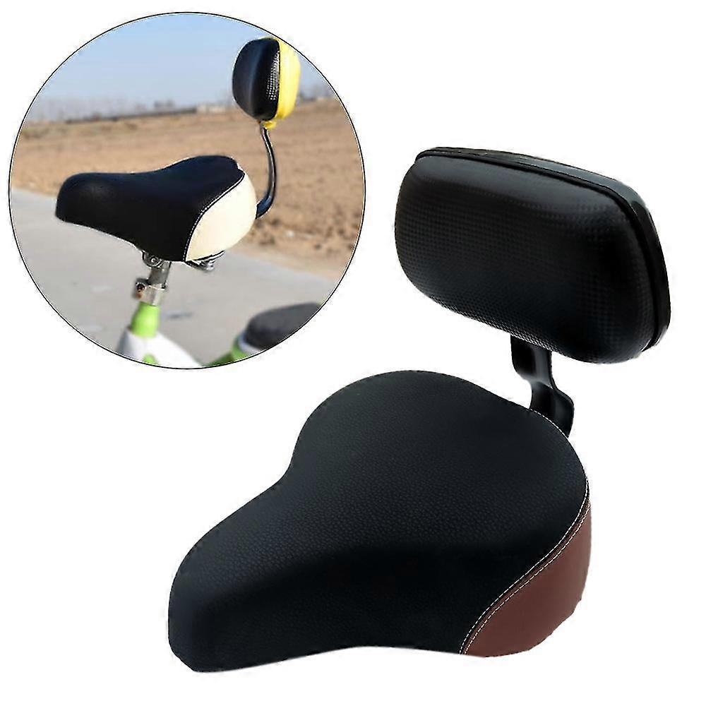 Bicycle With Backrest Support Cycling Wide Comfort Saddle For Electric ...