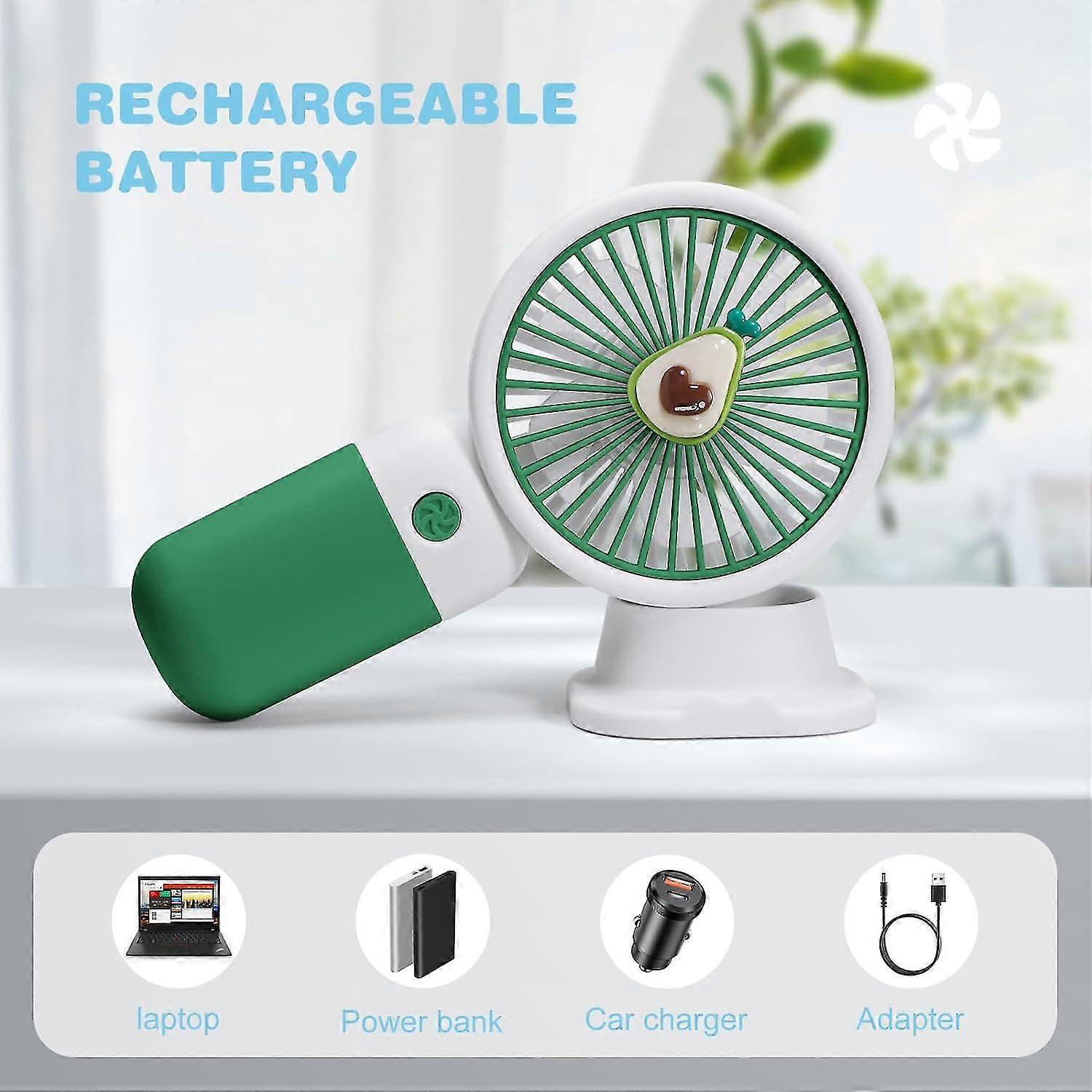 Cute Handheld Fan Portable, Mini USB Handheld Fan for Cooling, Small ...