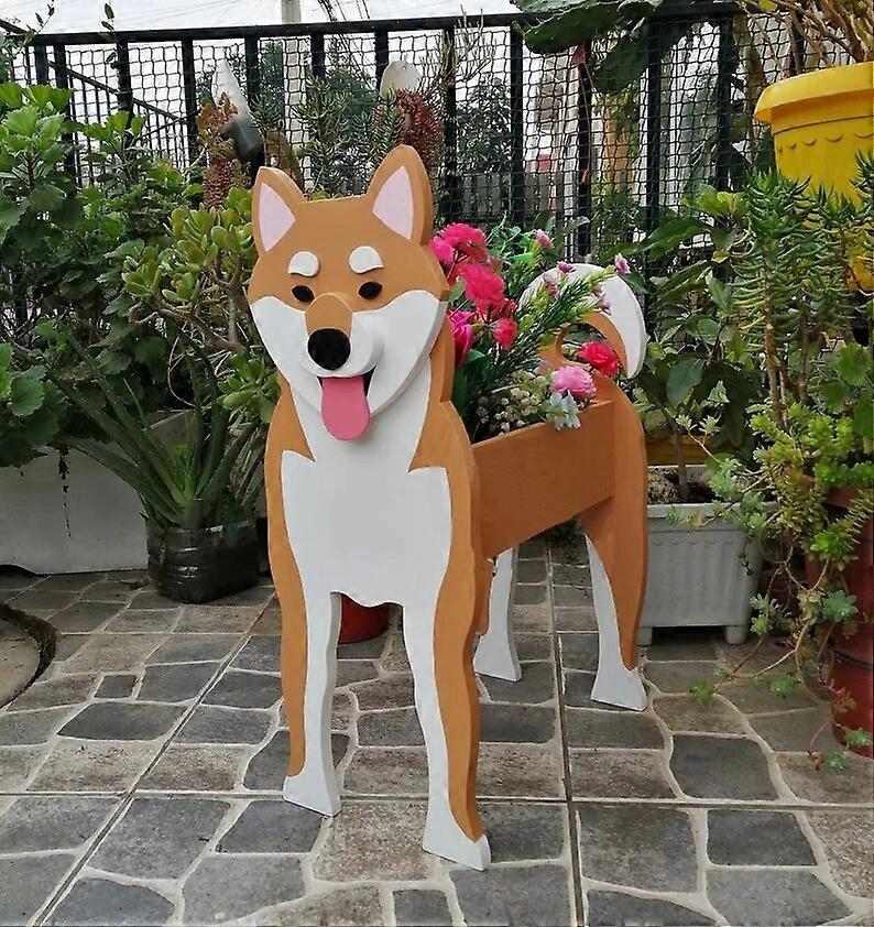 Garden Flower Pot Dog Shape Planter Shiba inu Mastiff Cain Terrier ...
